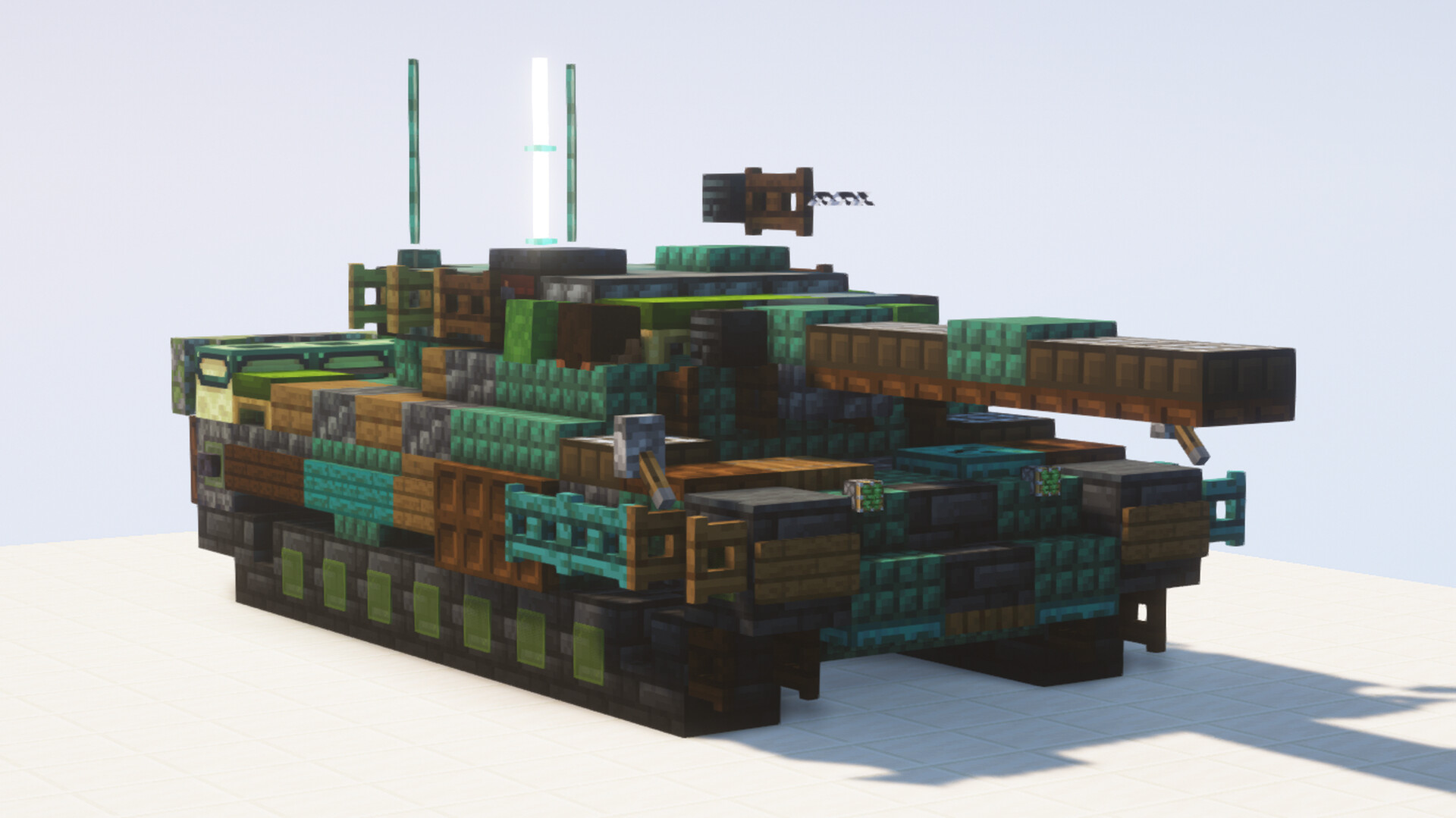Leopard 2 A4 Main Battle Tank - 1.5:1 scale Minecraft Map