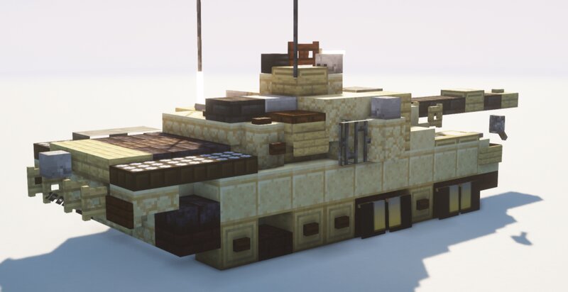 1.5:1 Scale FV4030/4 Challenger 1 British Main Battle Tank Minecraft Map