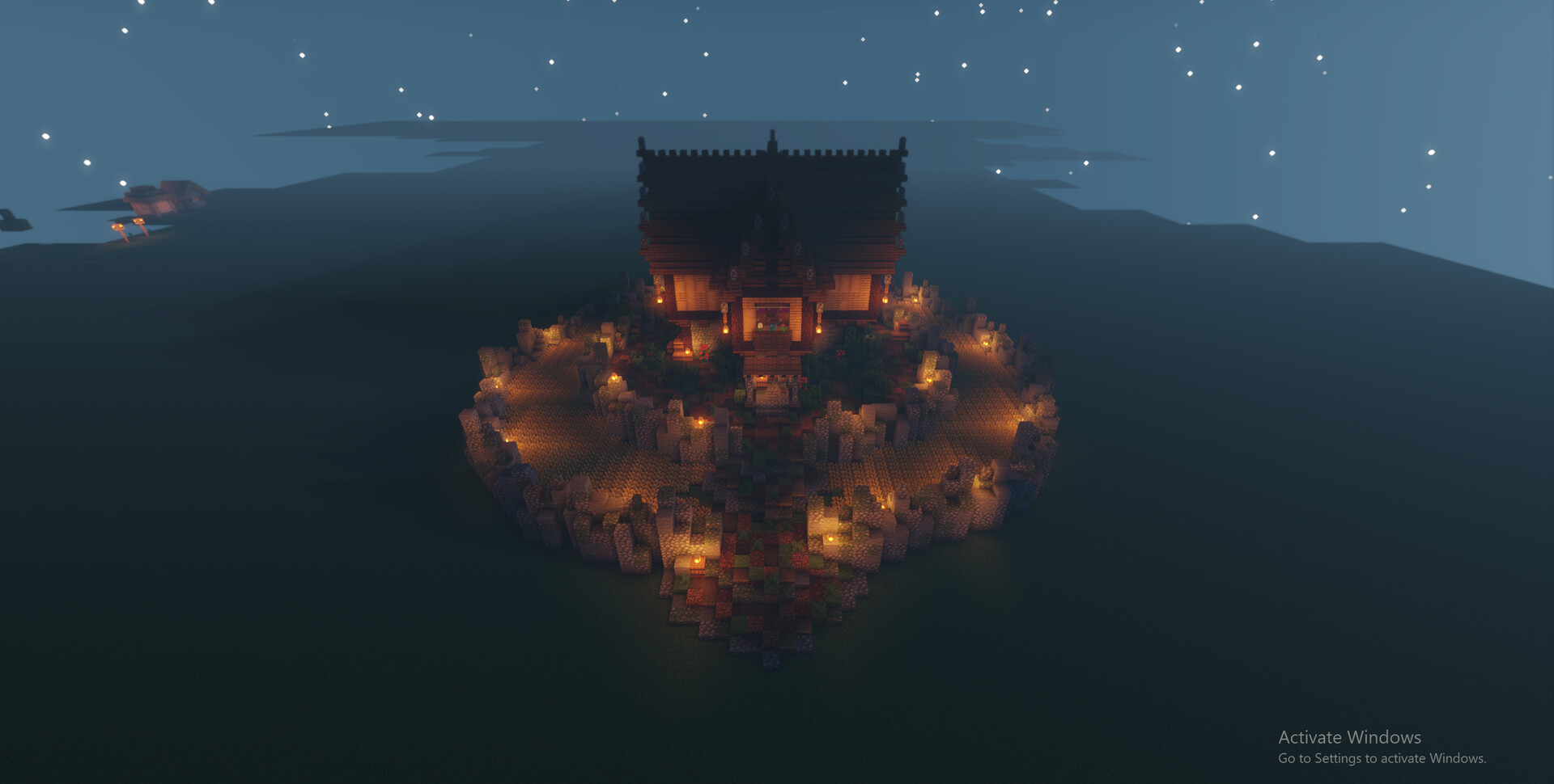 House/Farm House + (Walled) Surrounding Wheat Field Minecraft Map