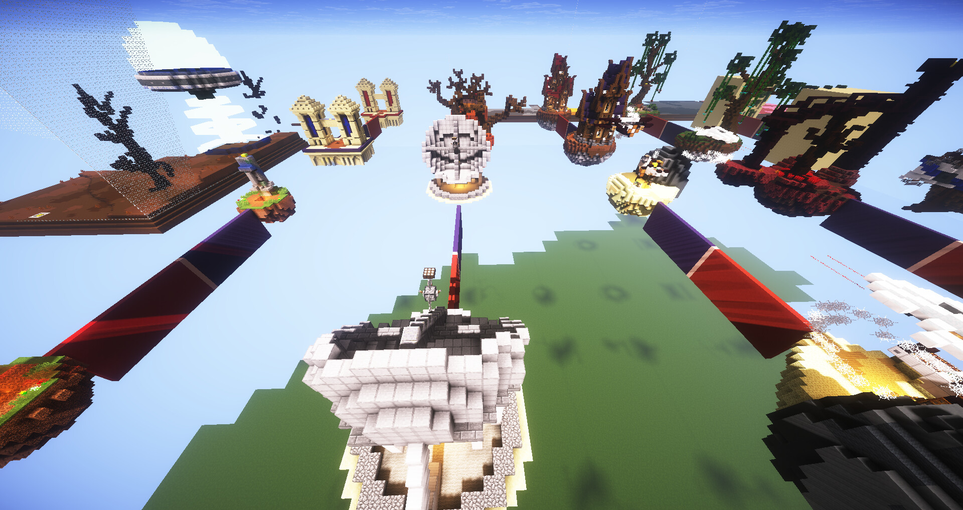 HQ x10 Bridge Battles Arenas | 1.8+ Minecraft Map