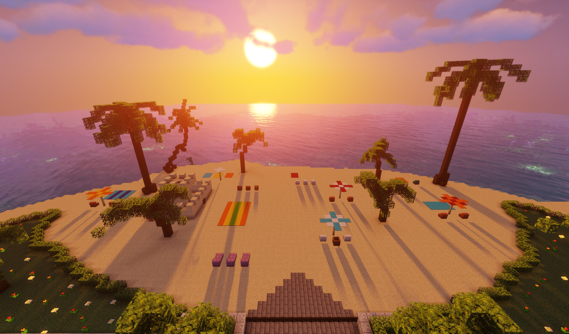 Sunset Resort Hunt Minecraft Map