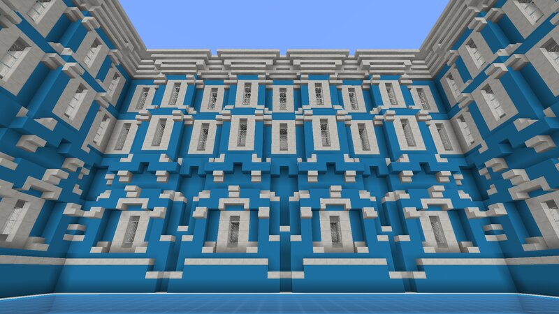 Blue City Build Battle Arena Minecraft Map