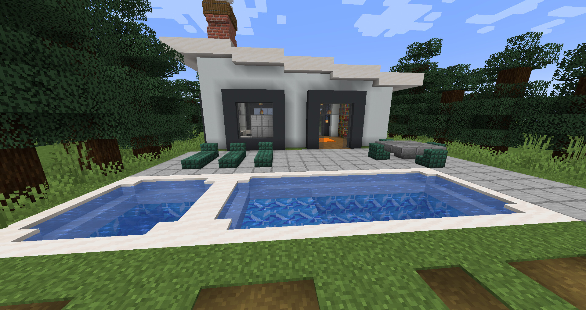 Cool Modern House!! Minecraft Map