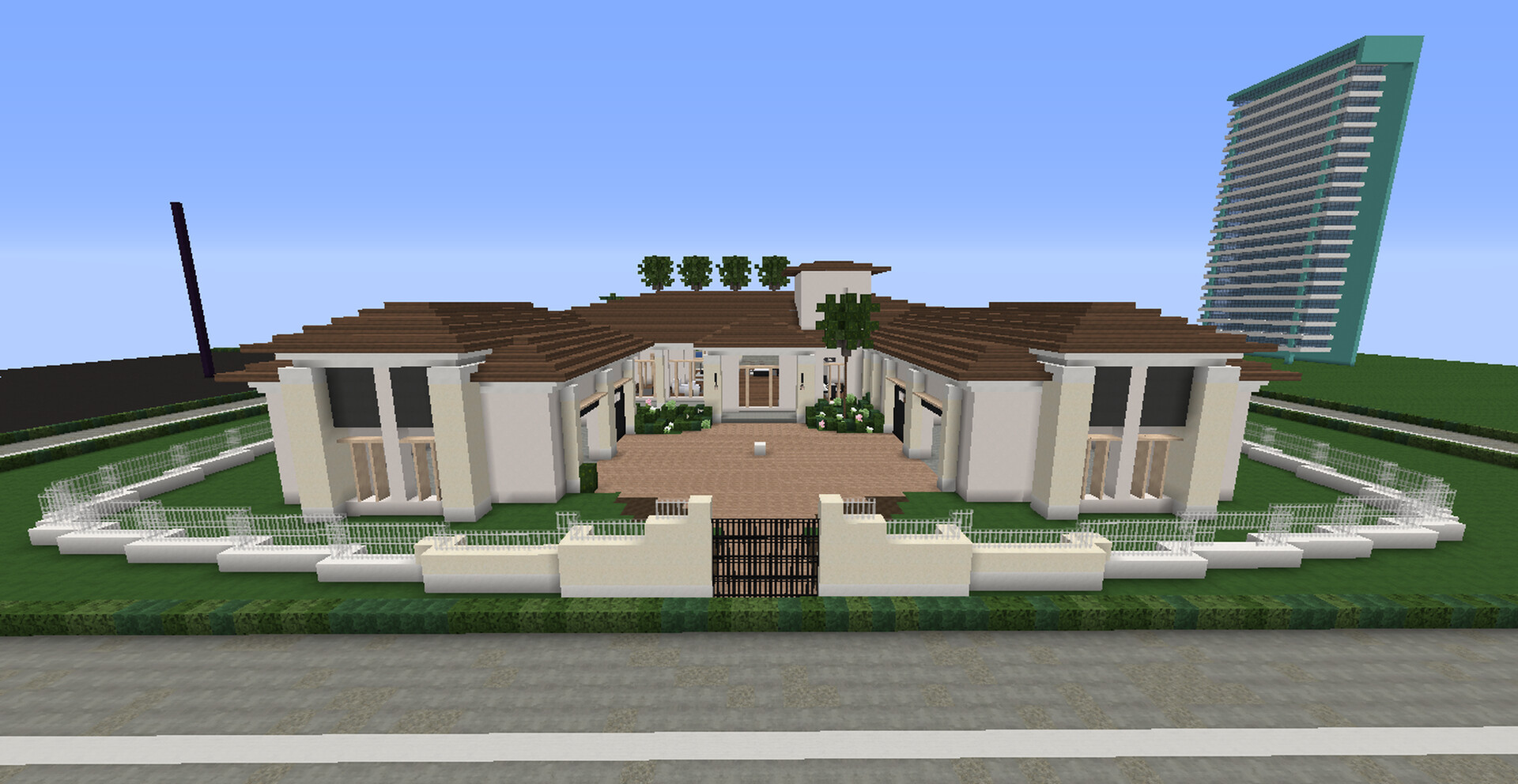 Mediterranean/Contemporary Mansion Minecraft Map