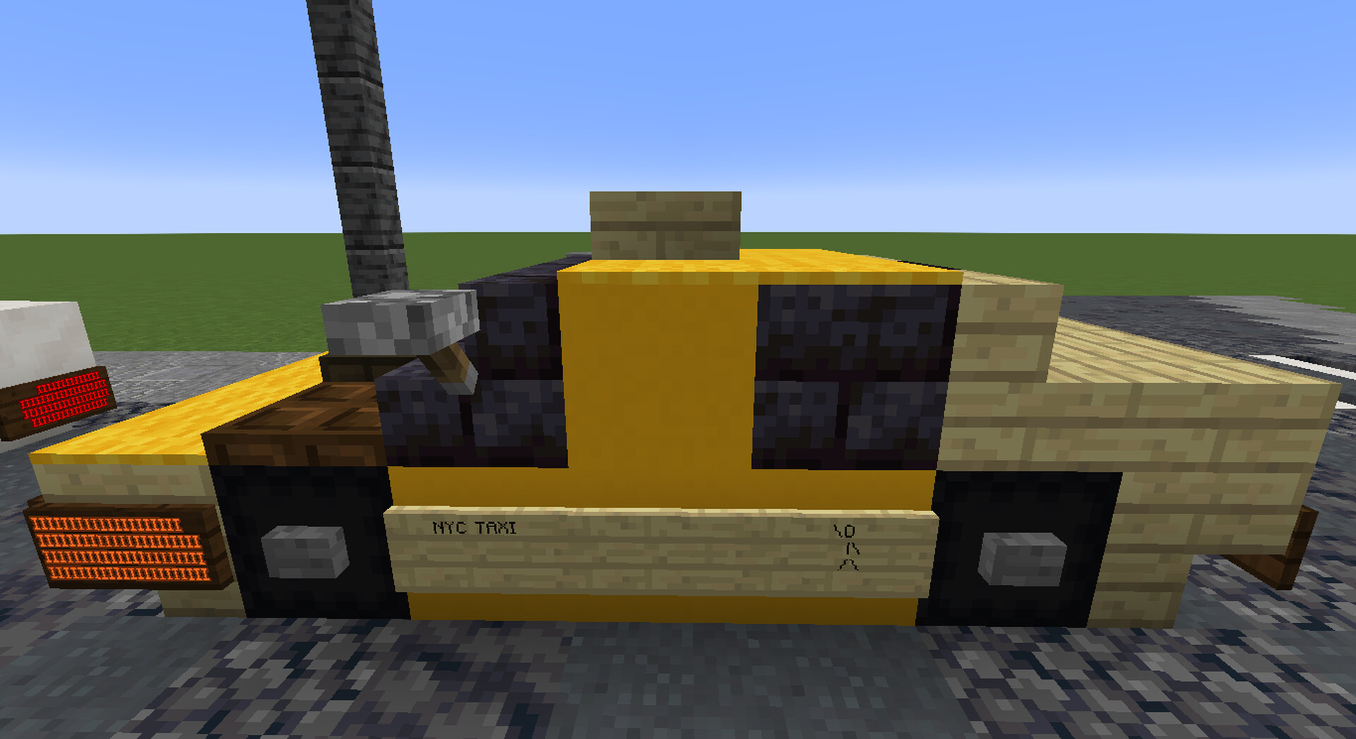 2004 Ford Crown Victoria Taxi Livery 1:5:1 Scale Minecraft Map