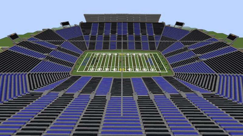 Standard College Football Stadium Minecraft Map