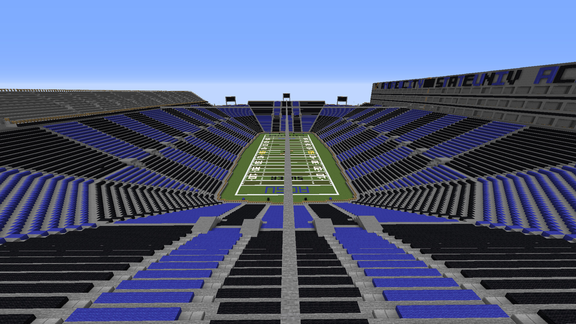 Standard College Football Stadium Minecraft Map