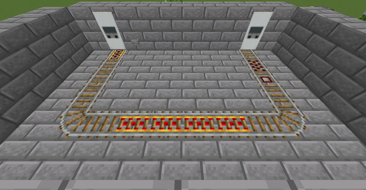 'Clean' Design Minecart Station Minecraft Map