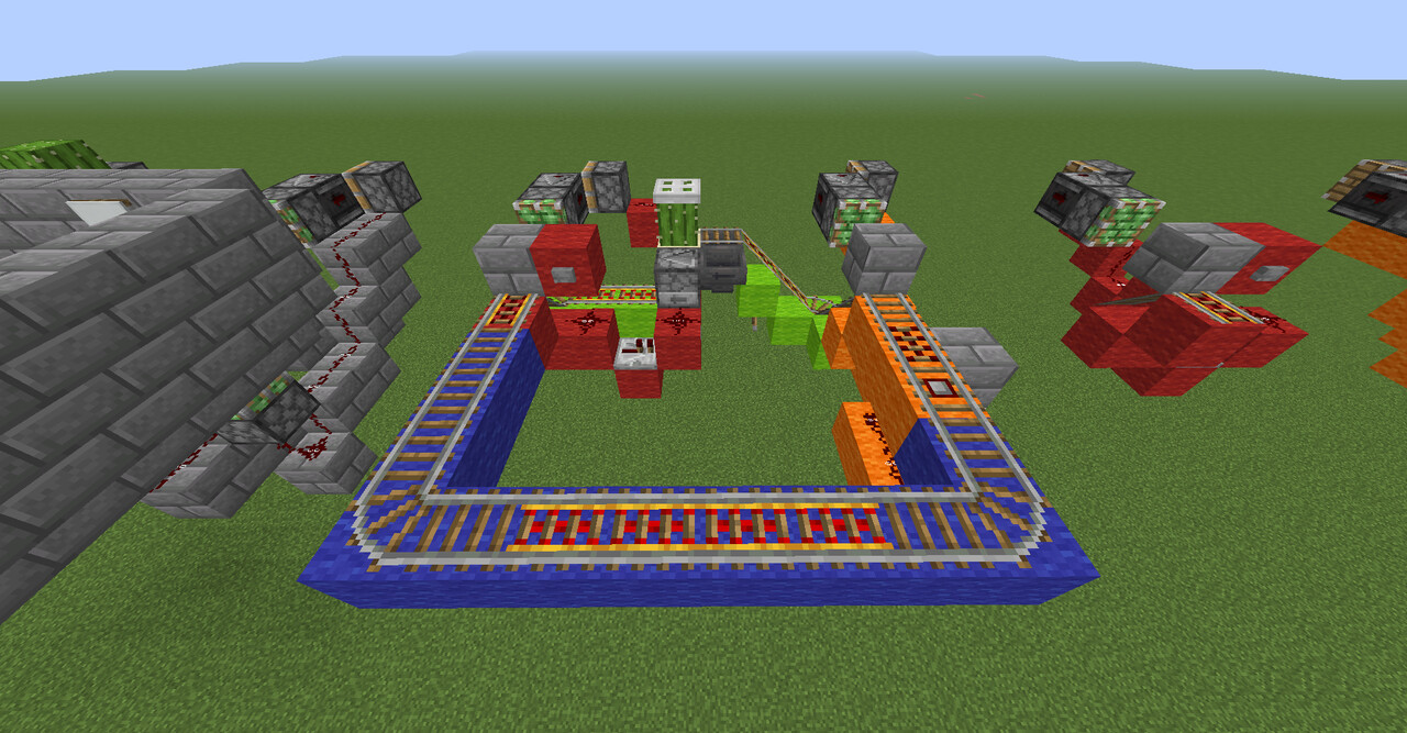 'Clean' Design Minecart Station Minecraft Map