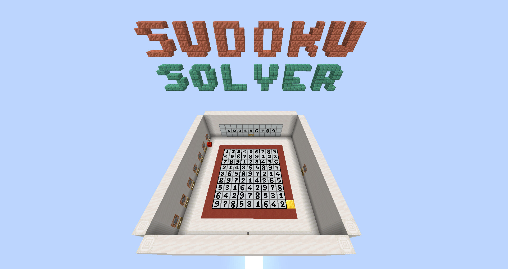 Sudoku solver Minecraft Map