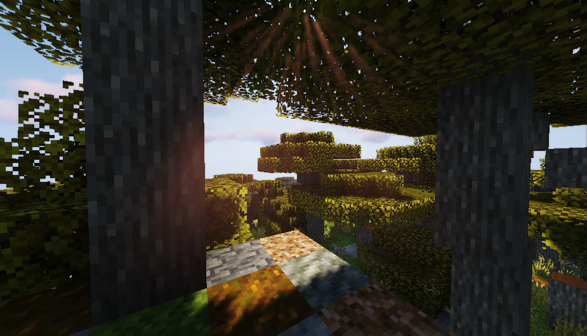 Mossy savannah (building base) Minecraft Map