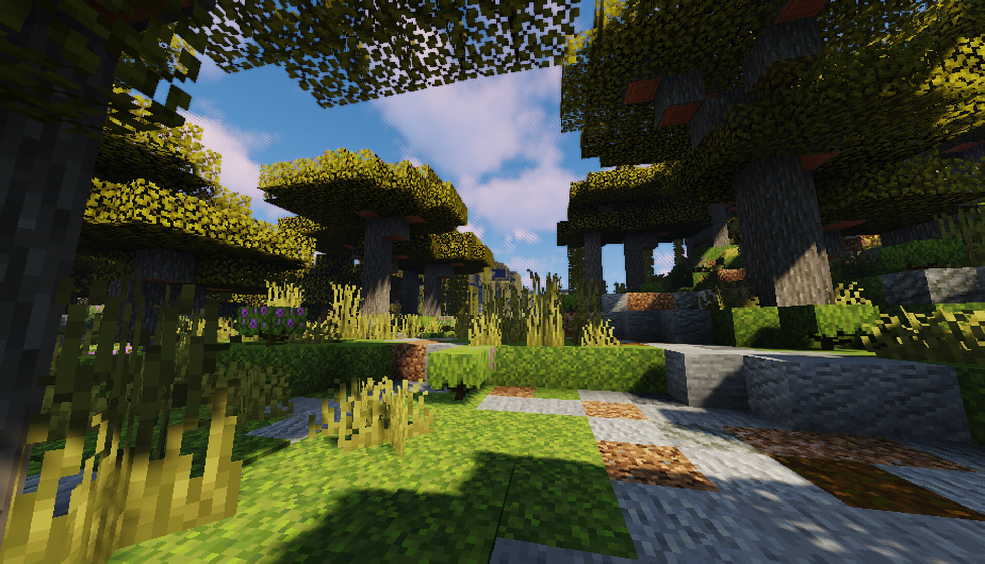 Mossy savannah (building base) Minecraft Map