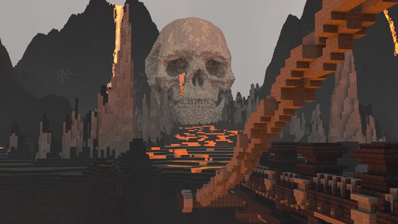 MASSIVE Lava Mansion Minecraft Map
