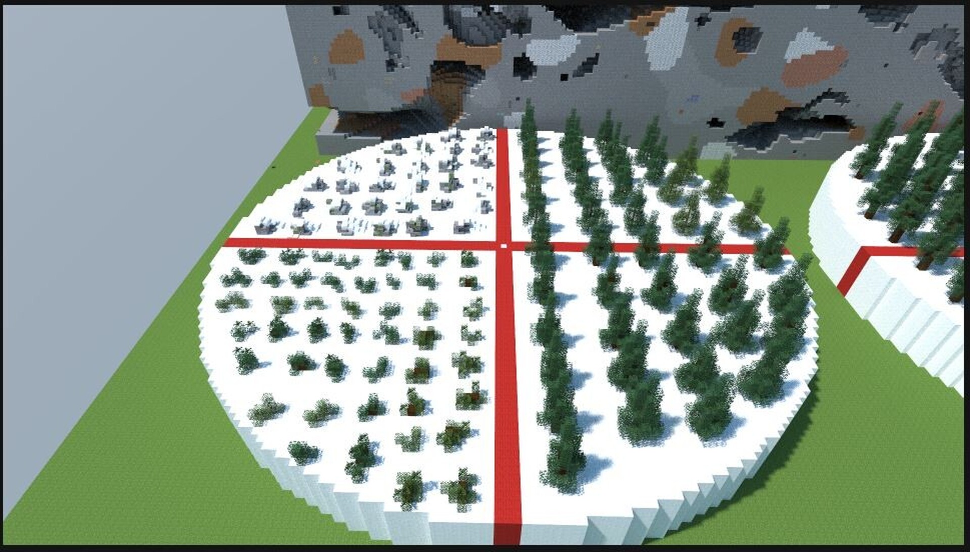 Spruce Forest Schematics and Example Showcase Minecraft Map