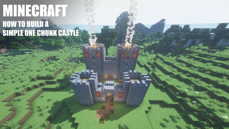 Minecraft One Chunk Castle Tutorial Minecraft Map