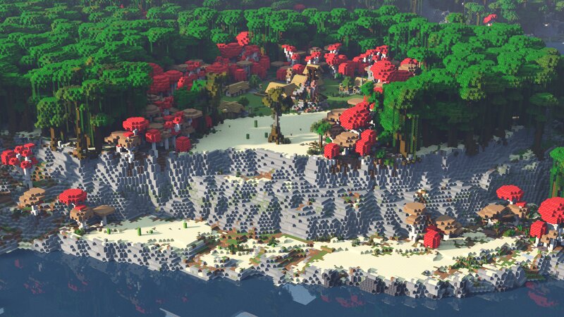 Qiraterra - The Tropical Fantasy World - (3k, Download, 1.16+, Java ...