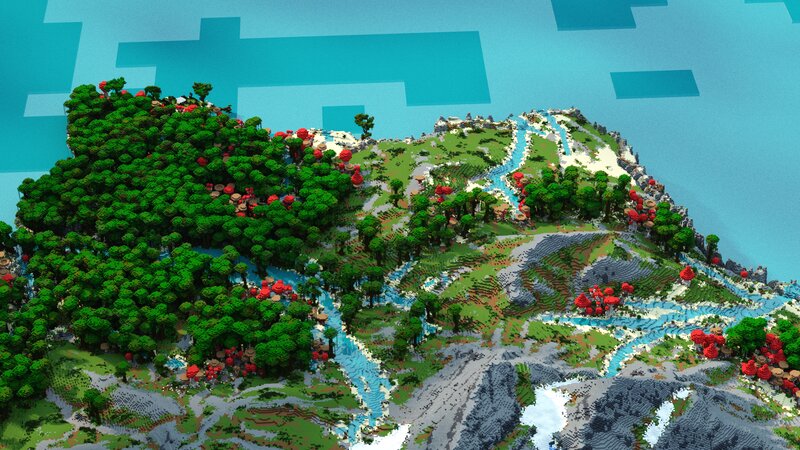 Qiraterra - The Tropical Fantasy World - (3k, Download, 1.16+, Java ...