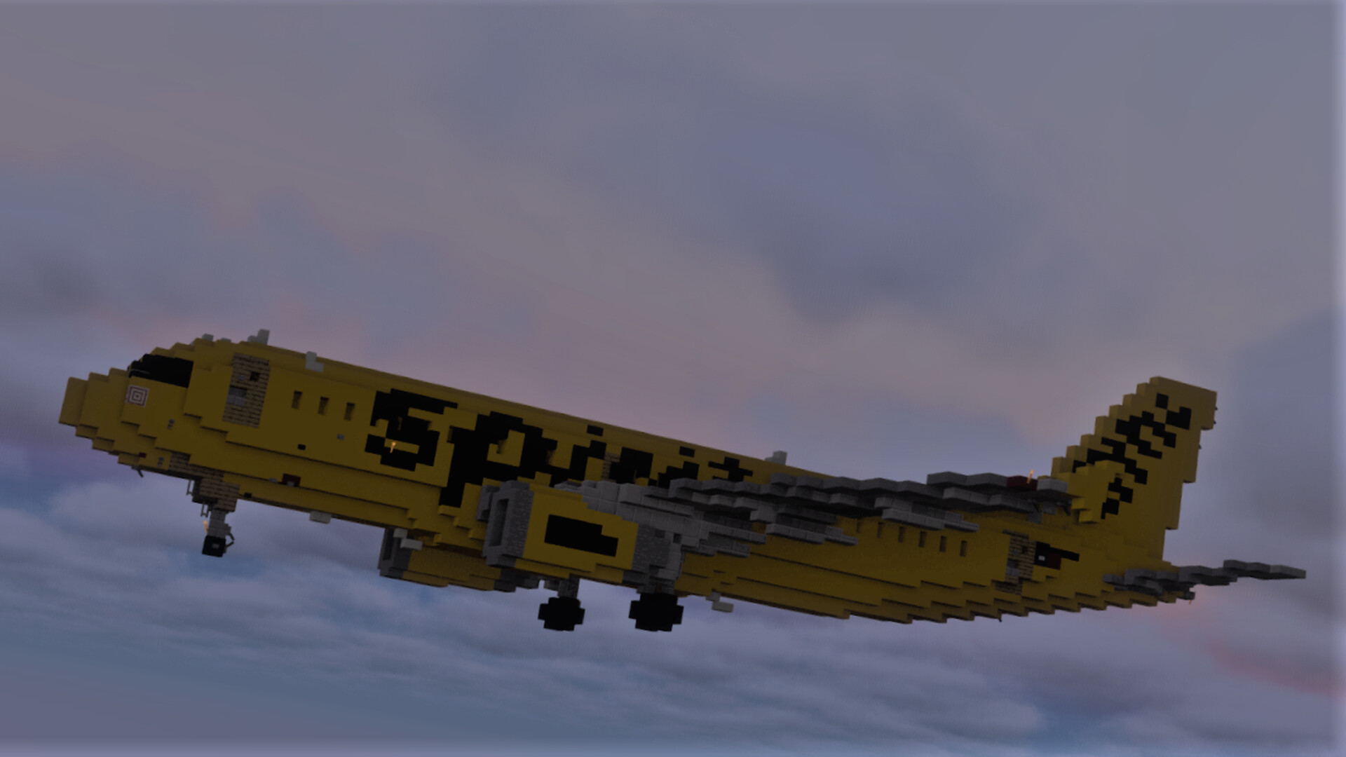 Spirit Airlines A320-211 | 2:1 Minecraft Map