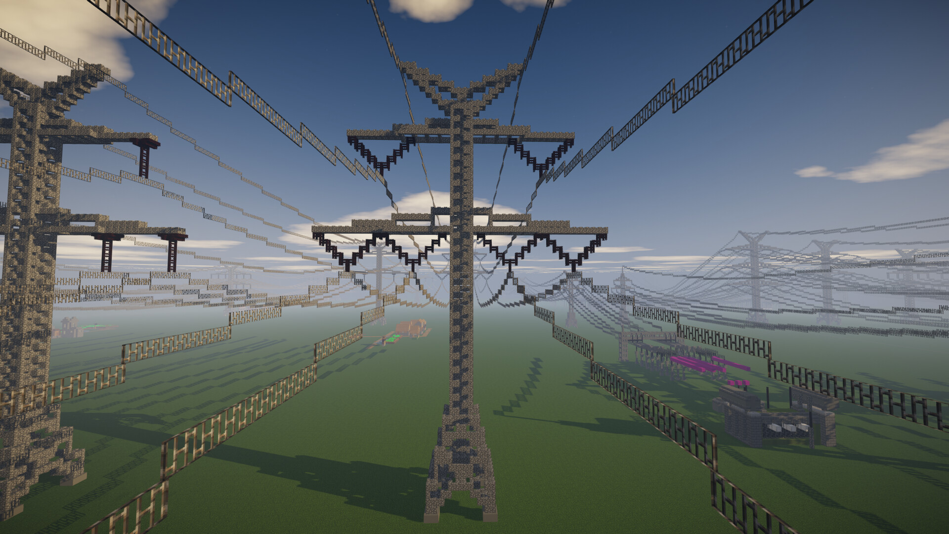 Freileitungsmasten 380 kV, Donaumasten mit V-förmigen Isolatoren (Raum ...