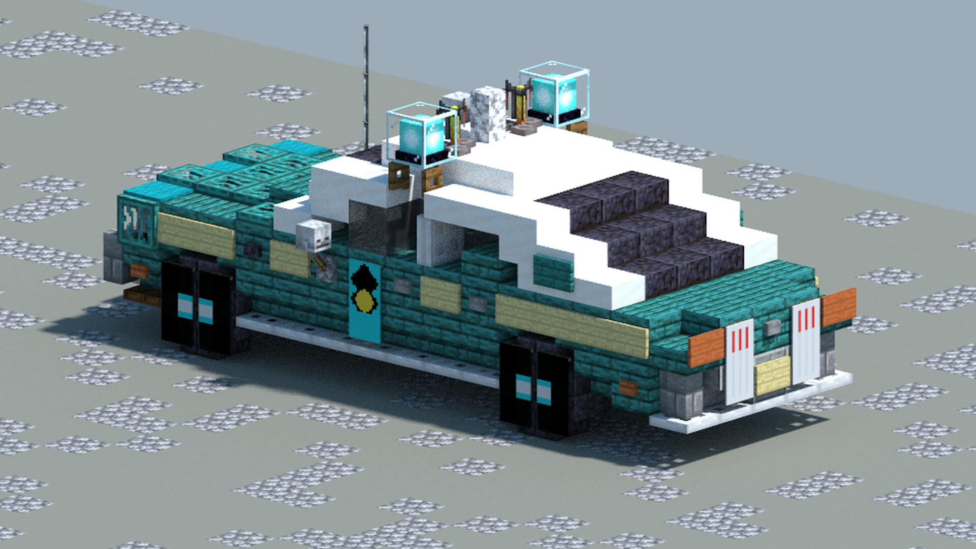 Plymouth Fury, Police car [With Download] Minecraft Map