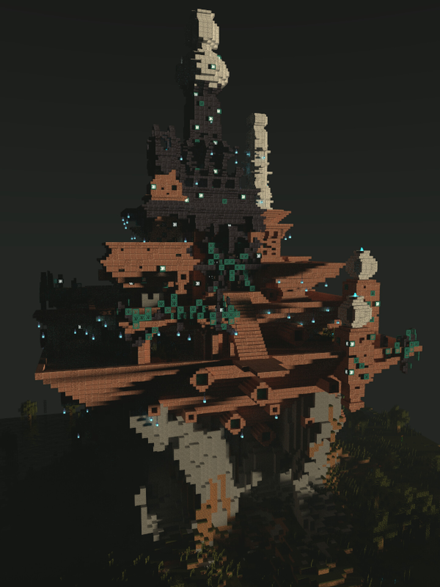 Castle, Asylum Style City by QbaQ, HoMM IV inspiration Minecraft Map