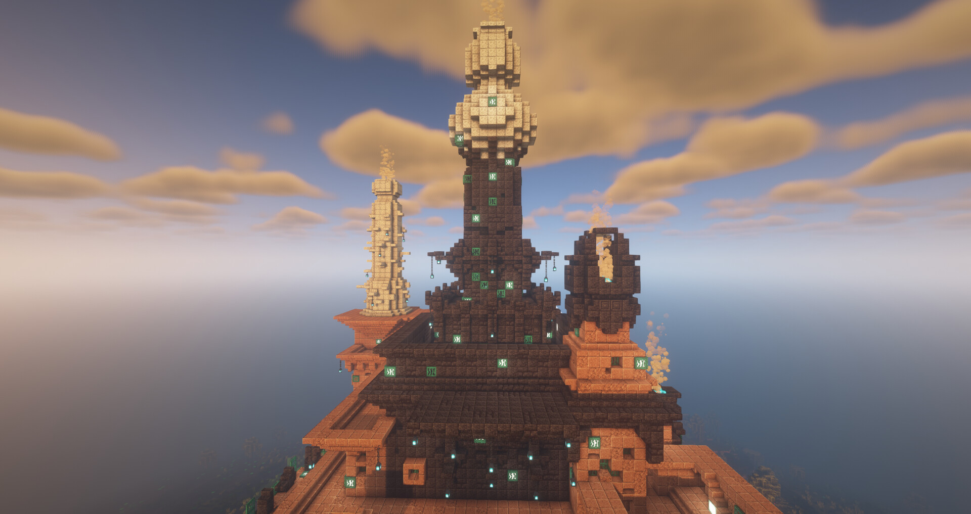 Castle, Asylum Style City by QbaQ, HoMM IV inspiration Minecraft Map