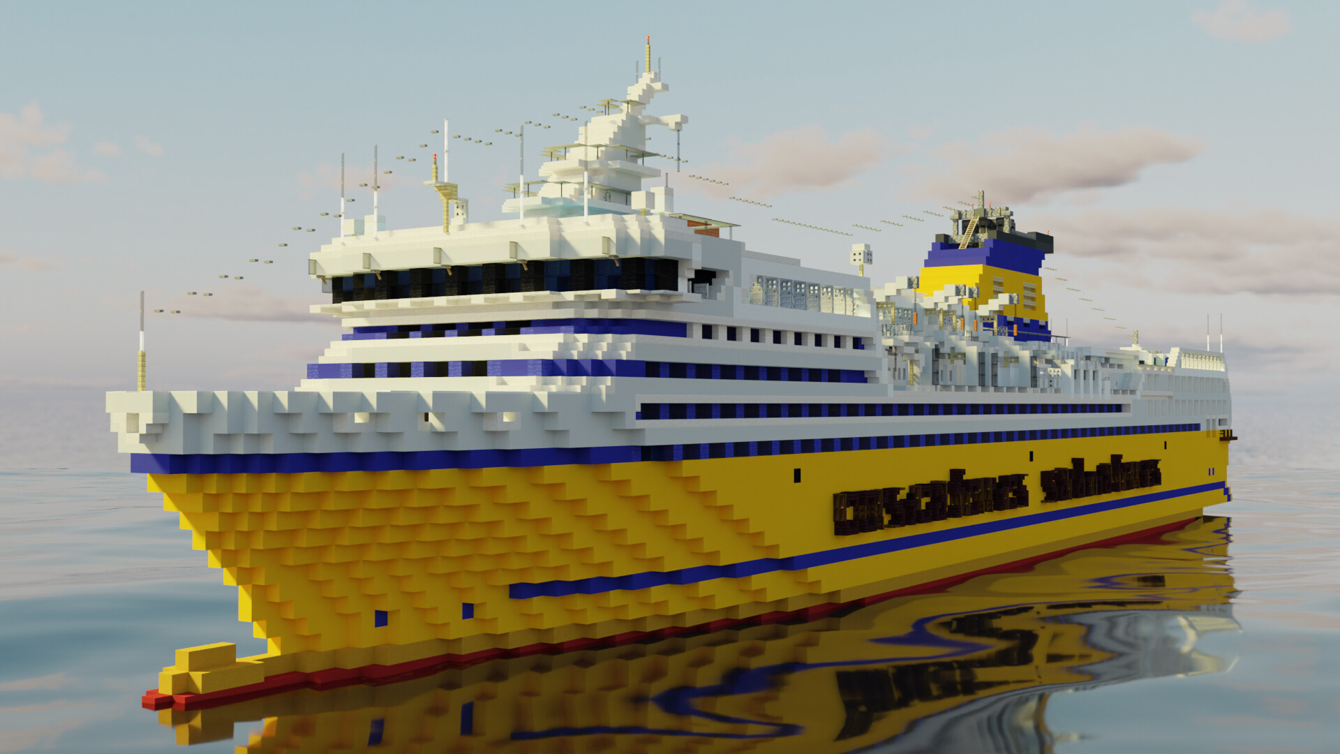 Corsica ferries Méga Express - BTE 1:1 scale Minecraft Map