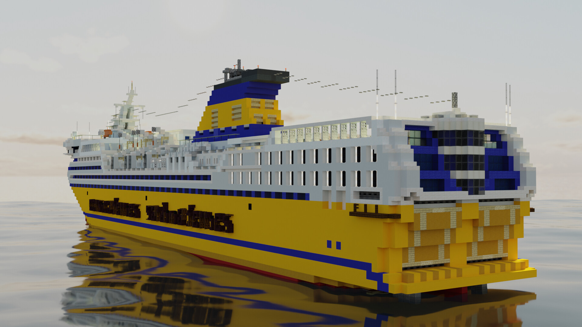 Corsica ferries Méga Express - BTE 1:1 scale Minecraft Map