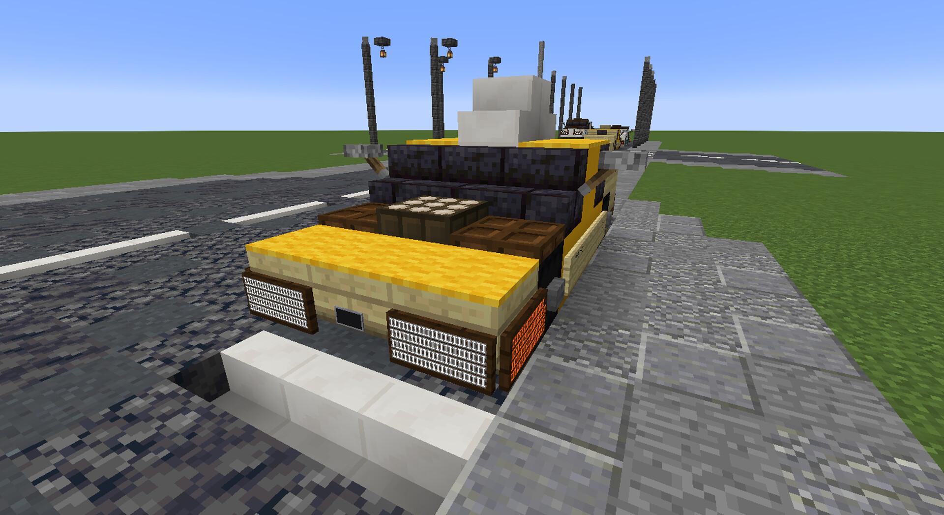 2007 Ford Crown Victoria NYC Taxi Cab 1:5:1 Scale Minecraft Map