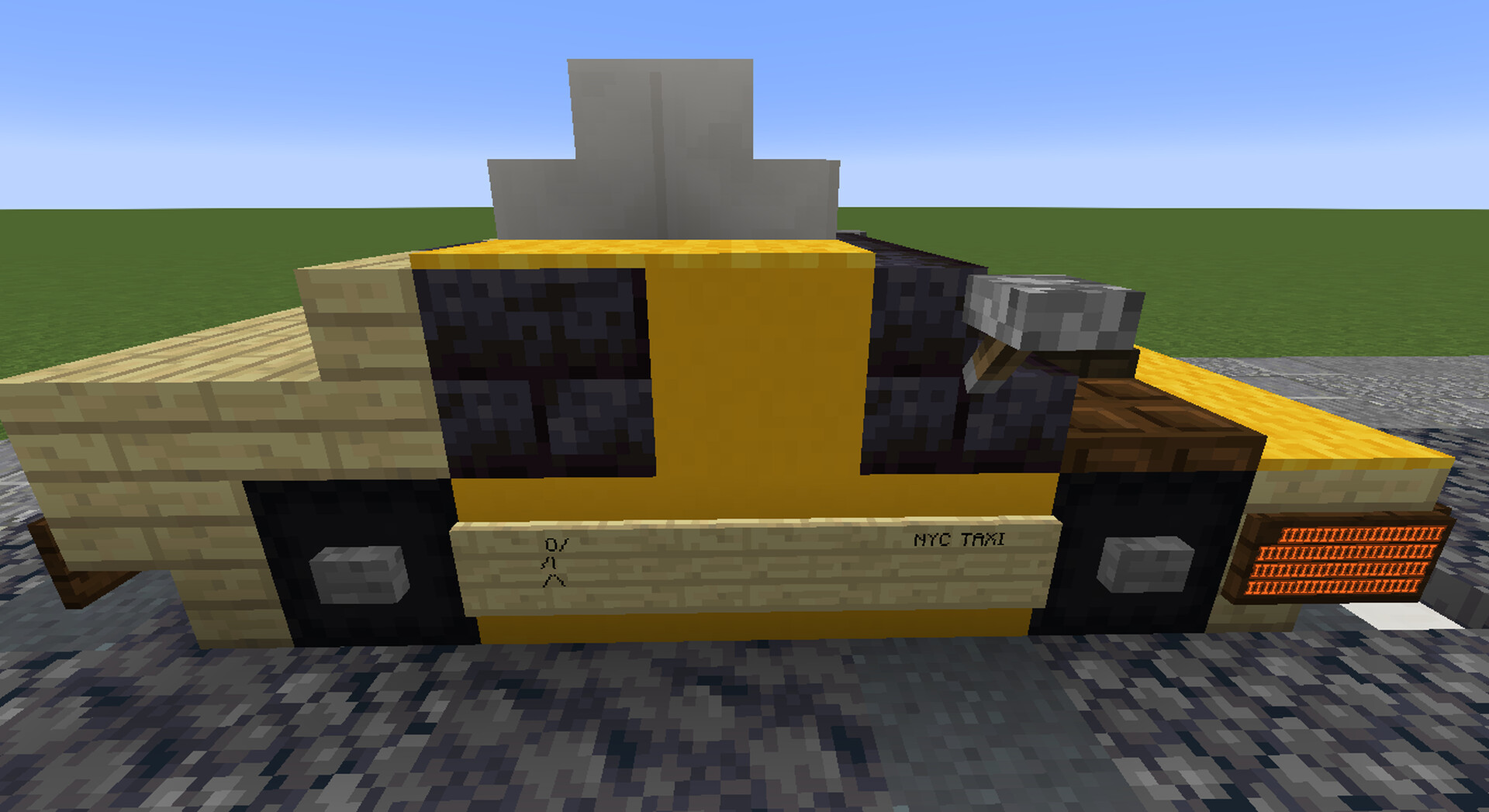 2007 Ford Crown Victoria NYC Taxi Cab 1:5:1 Scale Minecraft Map