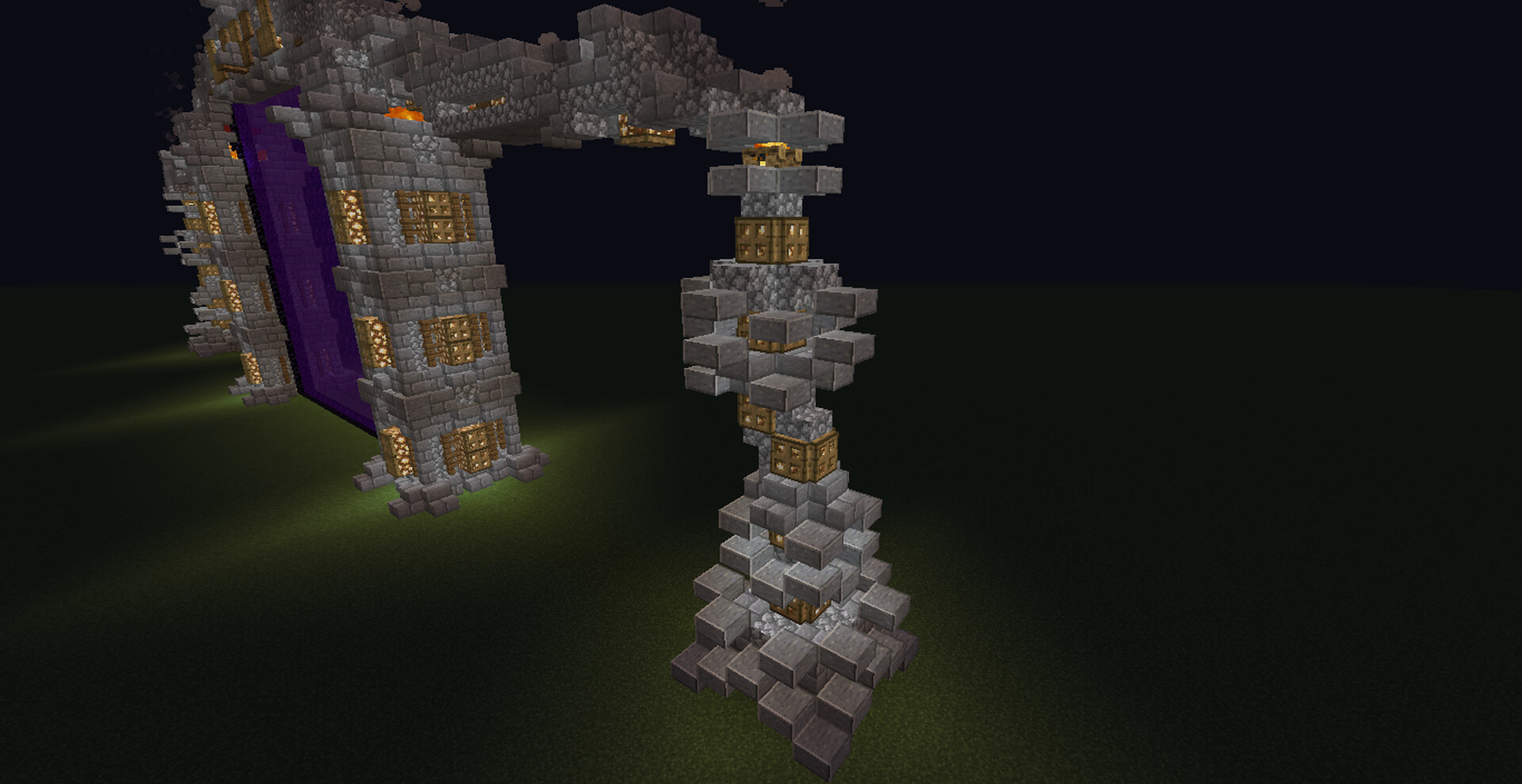 Carte de Nether Portal Minecraft Map