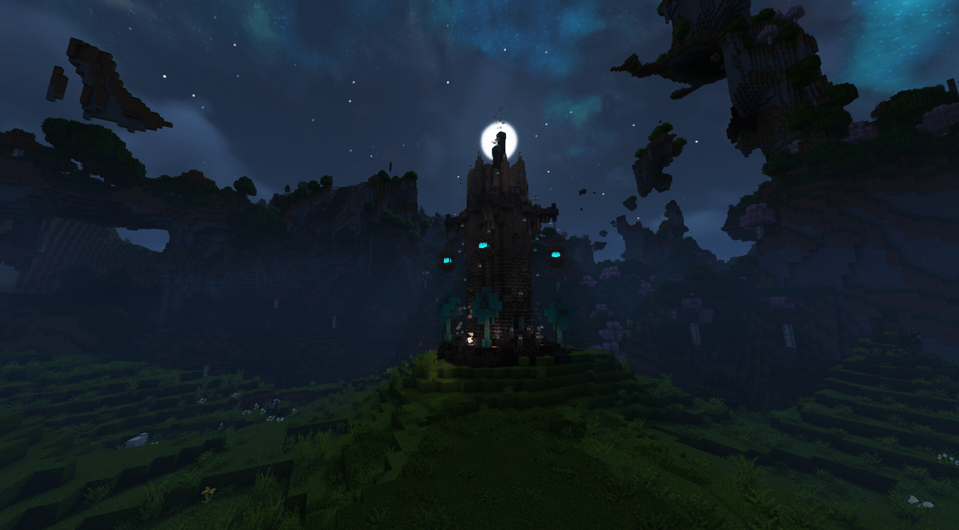 One Chunk Nether Tower Minecraft Map