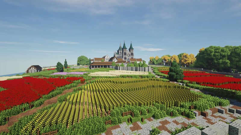 The medieval abbey of Val-d'Orge // L'abbaye médiévale de Val-d'Orge Minecraft Map