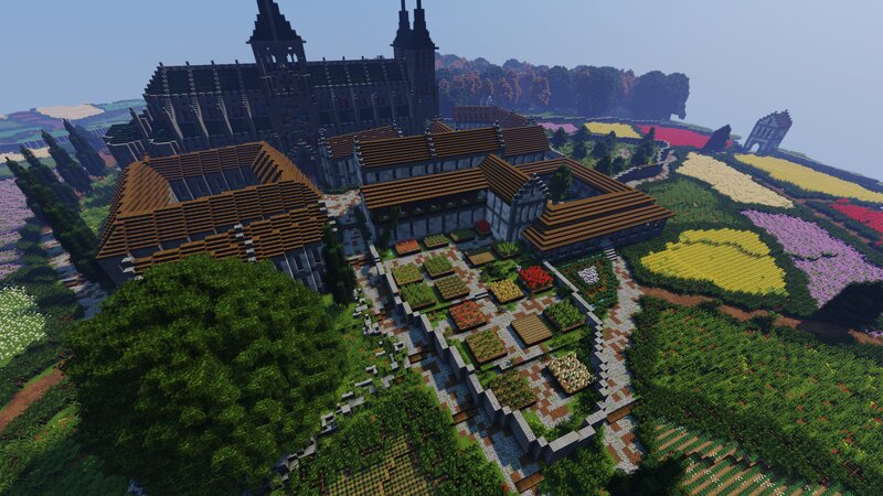 The medieval abbey of Val-d'Orge // L'abbaye médiévale de Val-d'Orge Minecraft Map