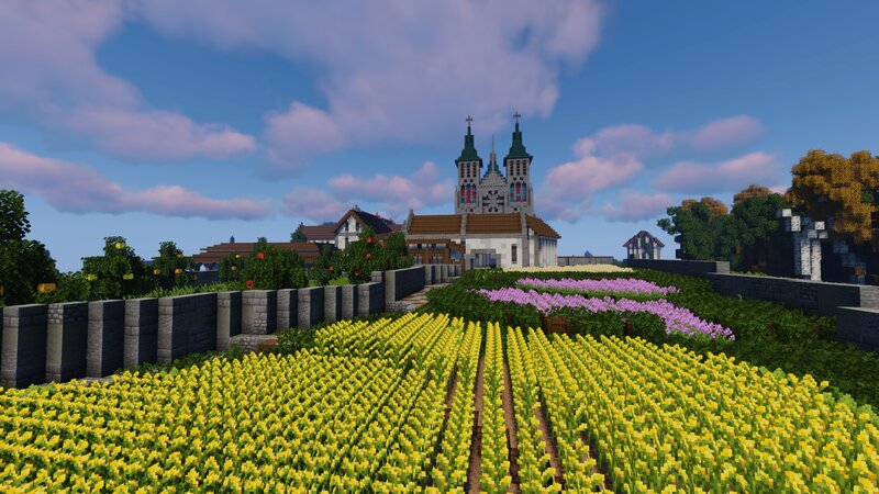 The medieval abbey of Val-d'Orge // L'abbaye médiévale de Val-d'Orge Minecraft Map