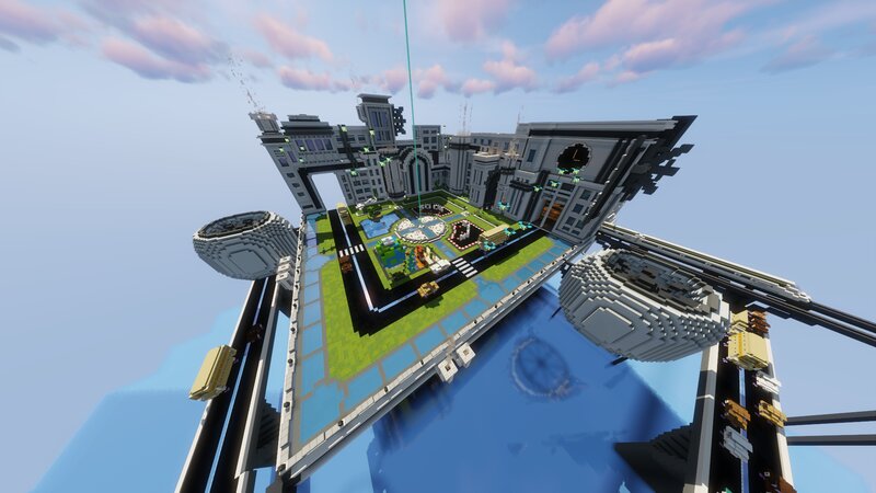 Futuristic/Sci-Fi/Steampunk Server Spawn/Hub/Lobby (+ Download) Minecraft Map