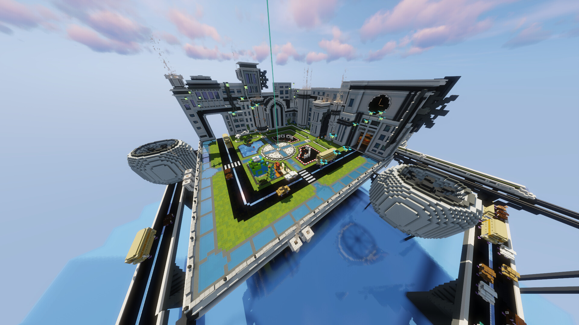 Futuristic/Sci-Fi/Steampunk Server Spawn/Hub/Lobby (+ Download) Minecraft Map