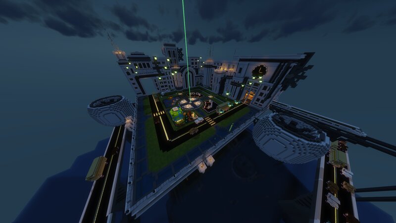 Futuristic/Sci-Fi/Steampunk Server Spawn/Hub/Lobby (+ Download) Minecraft Map