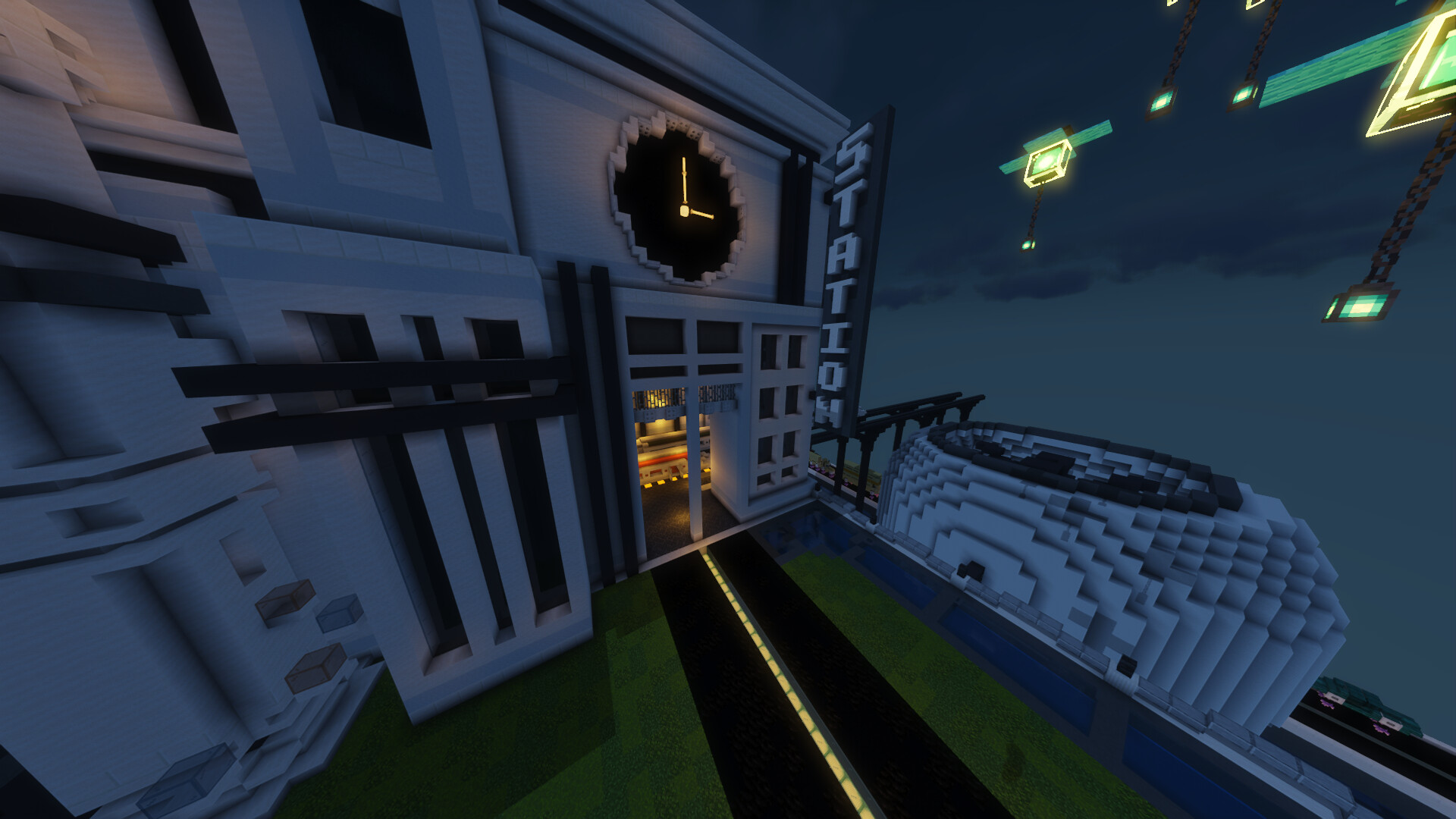 Futuristic/Sci-Fi/Steampunk Server Spawn/Hub/Lobby (+ Download) Minecraft Map