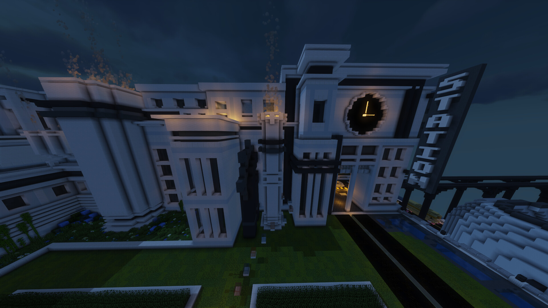 Futuristic/Sci-Fi/Steampunk Server Spawn/Hub/Lobby (+ Download) Minecraft Map