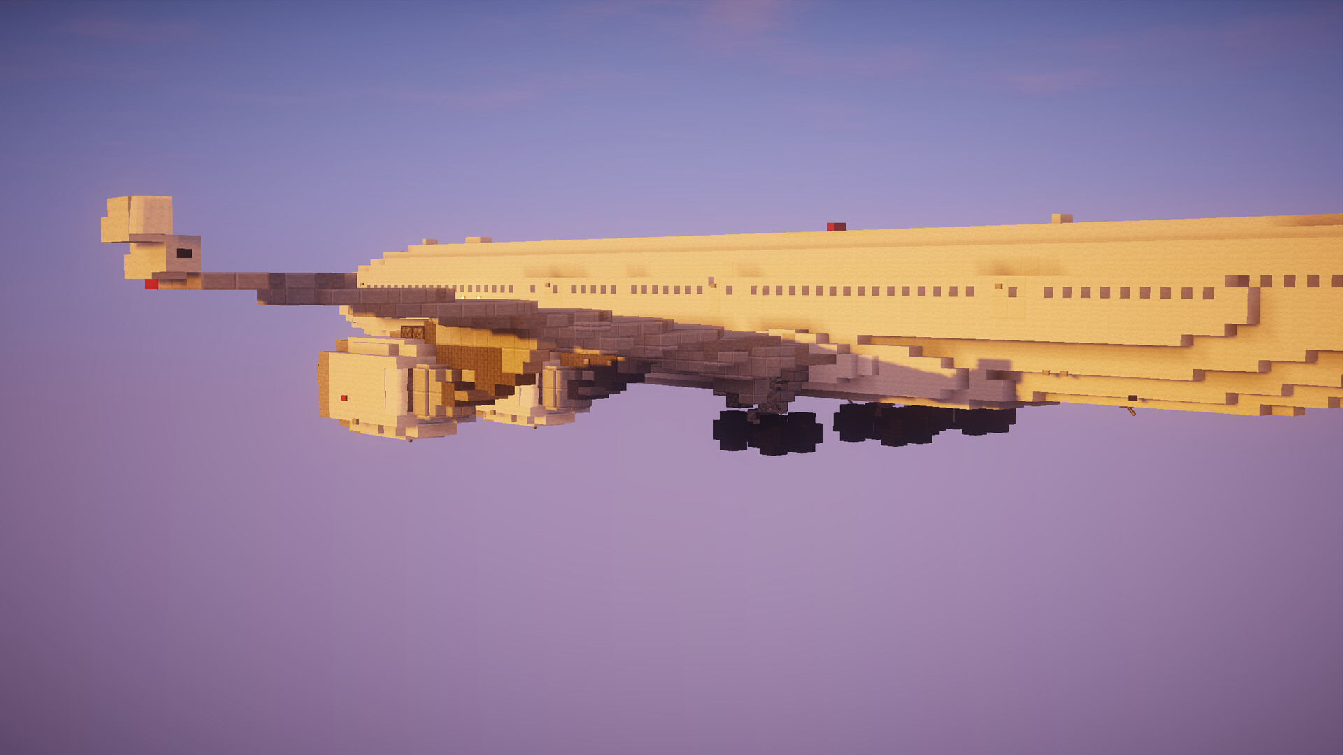 1,5:1 Airbus A340-600 Minecraft Map
