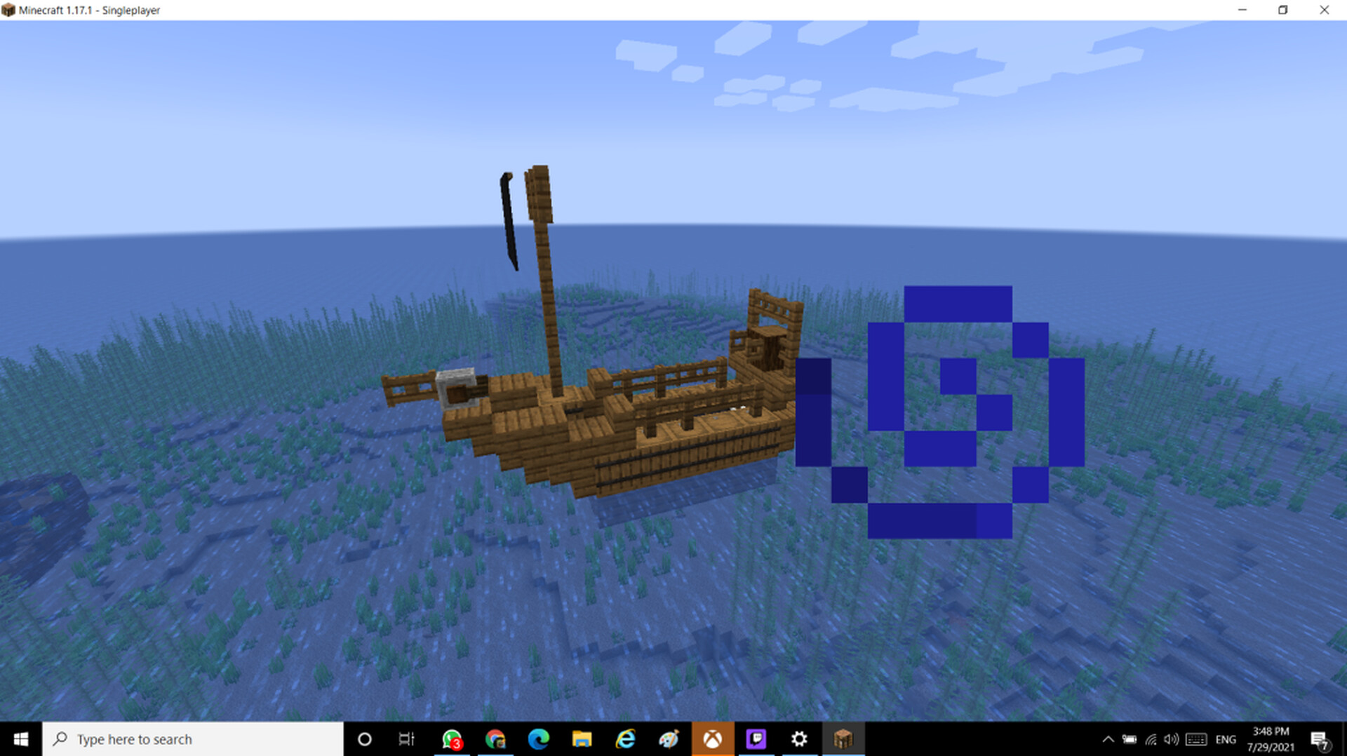 Raft survival 1.17.1 Minecraft Map