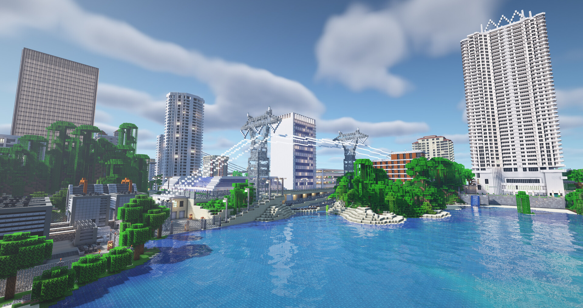 Miami Akoya condos scale 1:1 Java 1.17.1 Minecraft Map