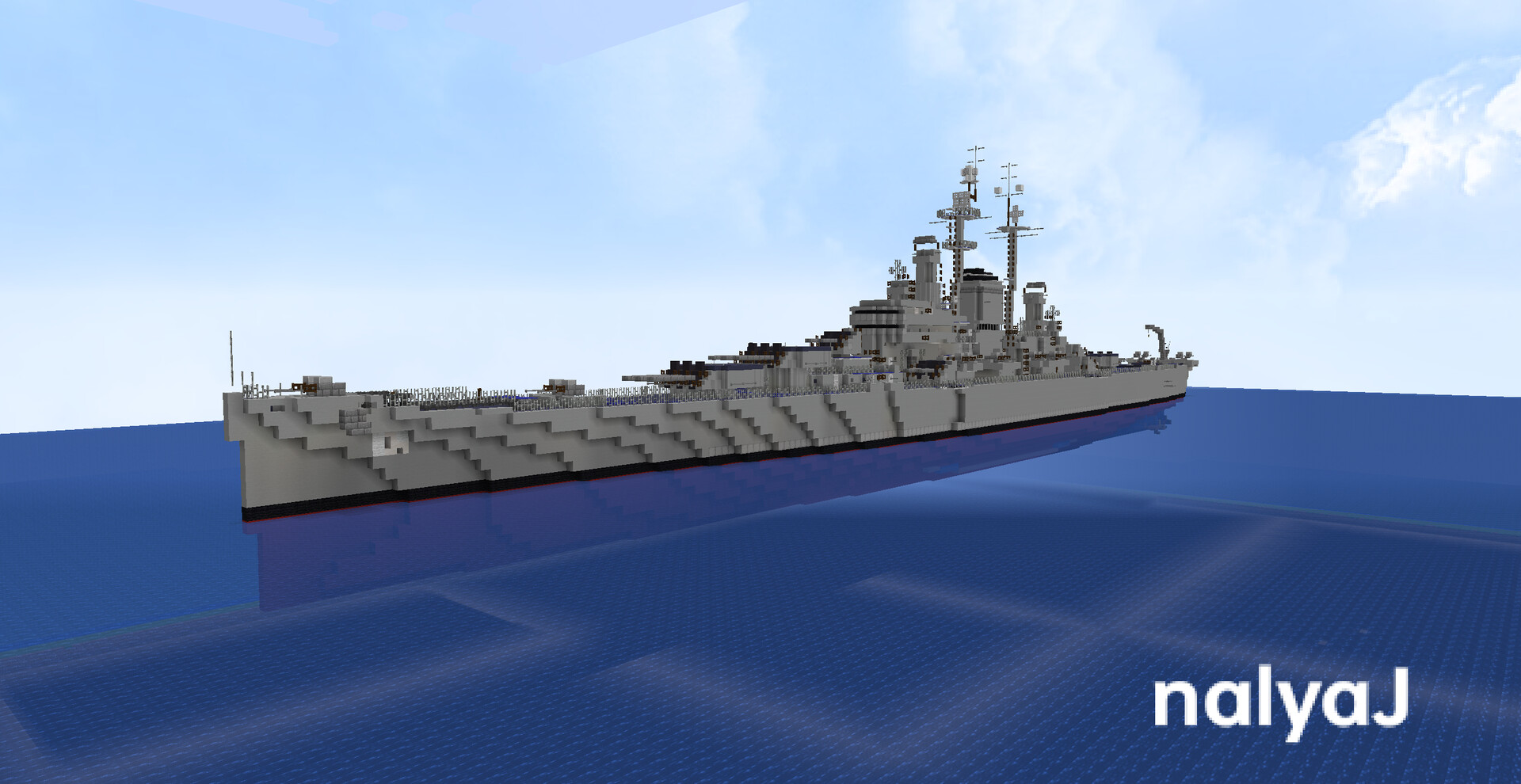 USS Des Moines (ca-134) [1:1] Minecraft Map