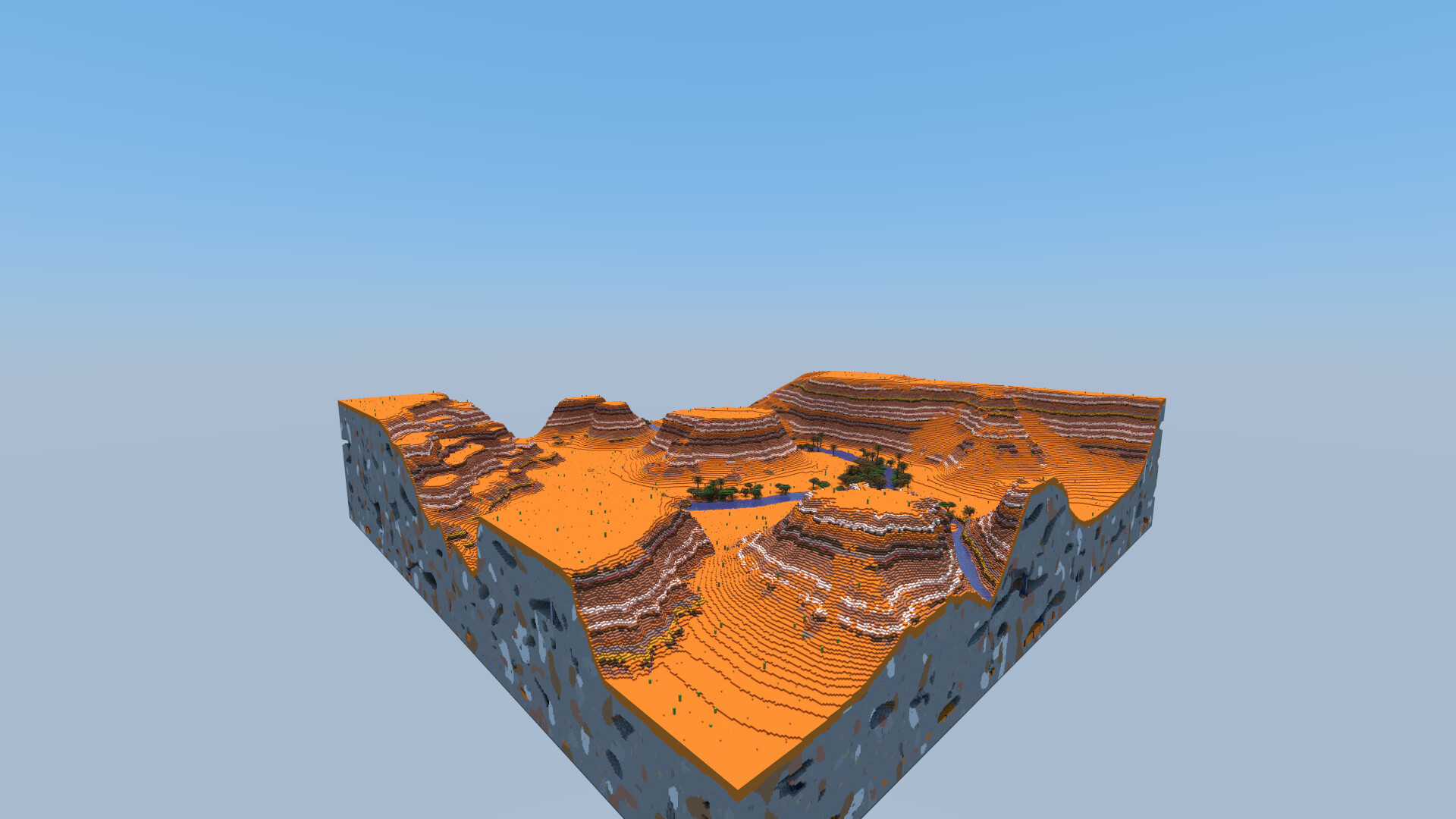 Just a regular plateau mesa. Minecraft Map
