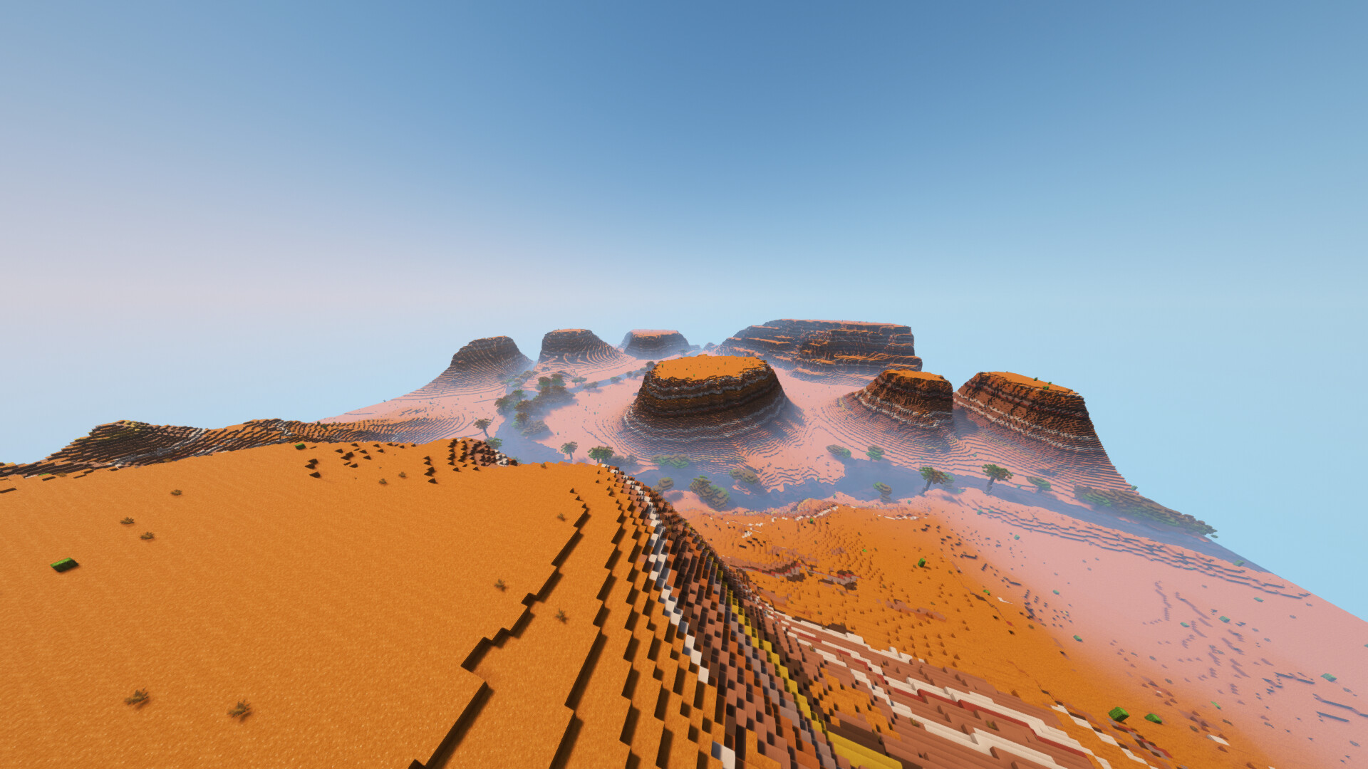 Just a regular plateau mesa. Minecraft Map