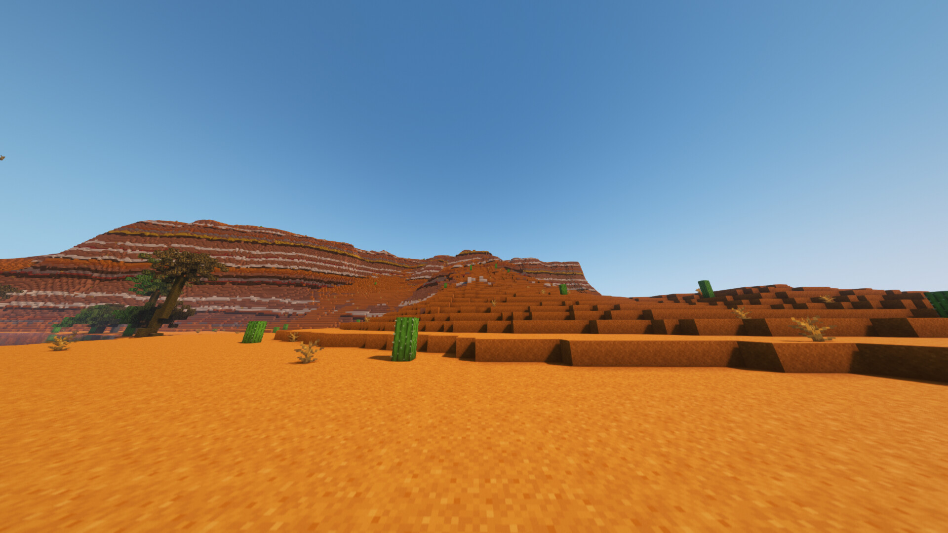 Just a regular plateau mesa. Minecraft Map
