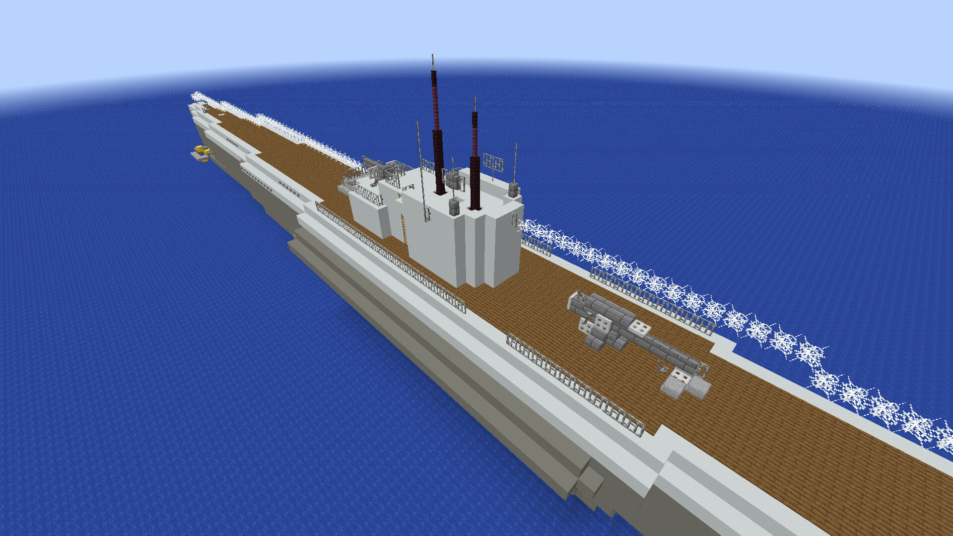 German Type-VIIC U-Boat 2:1 Minecraft Map