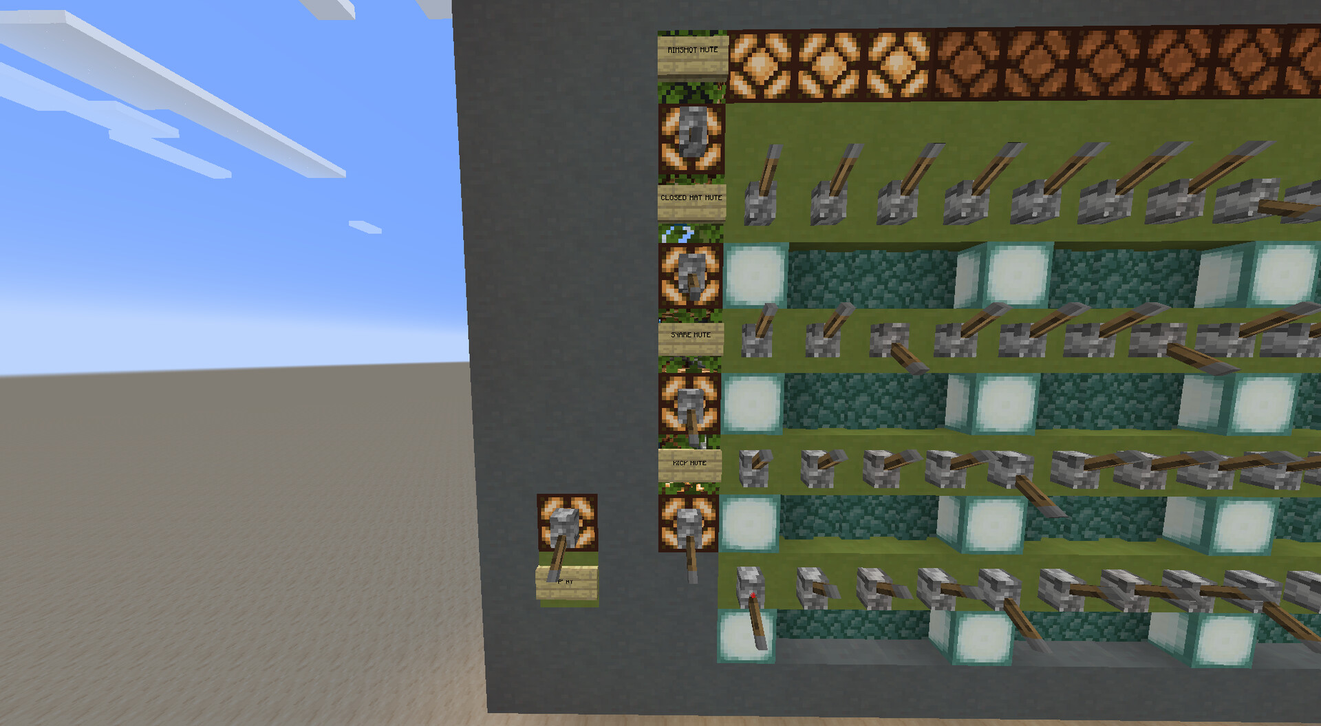 Drum machine Minecraft Map