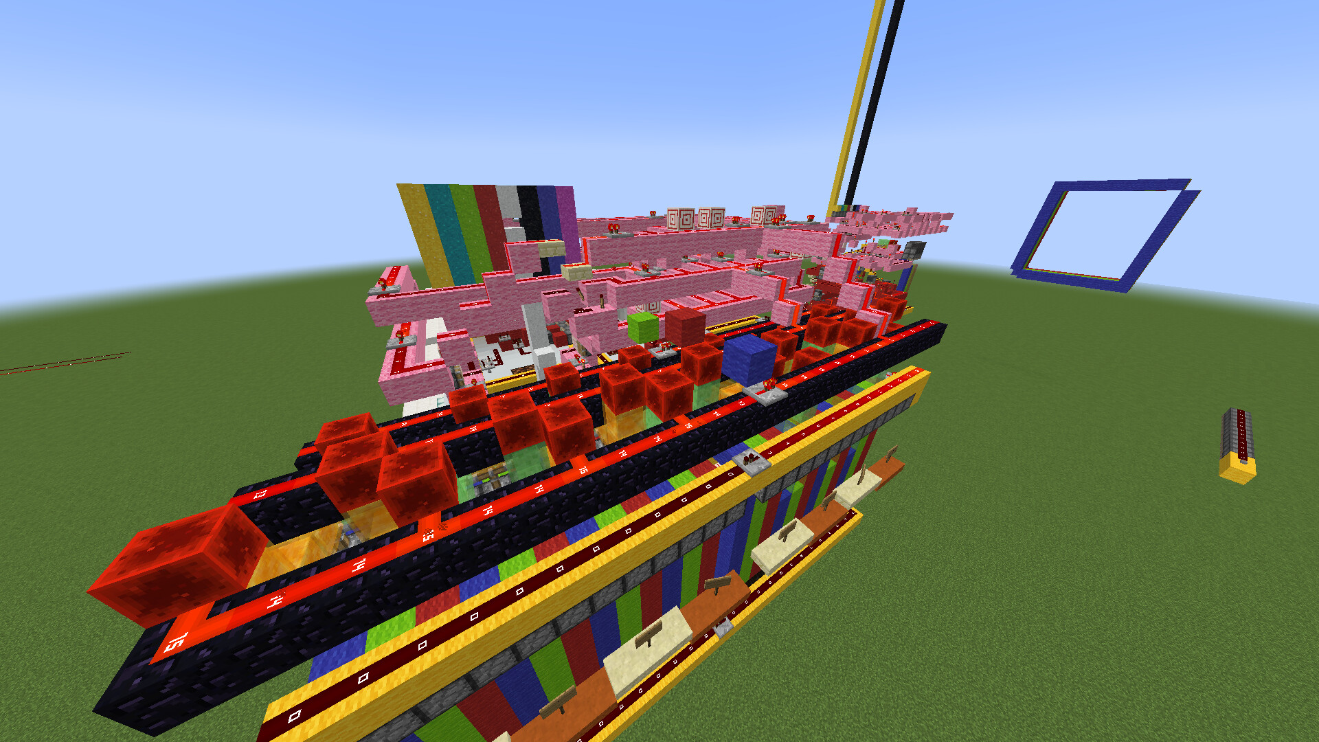 Minecraft 1x1 RGB 3-Bit Display (conept showcase only) Minecraft Map